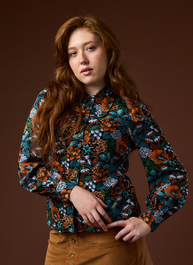 bright pattern blouses