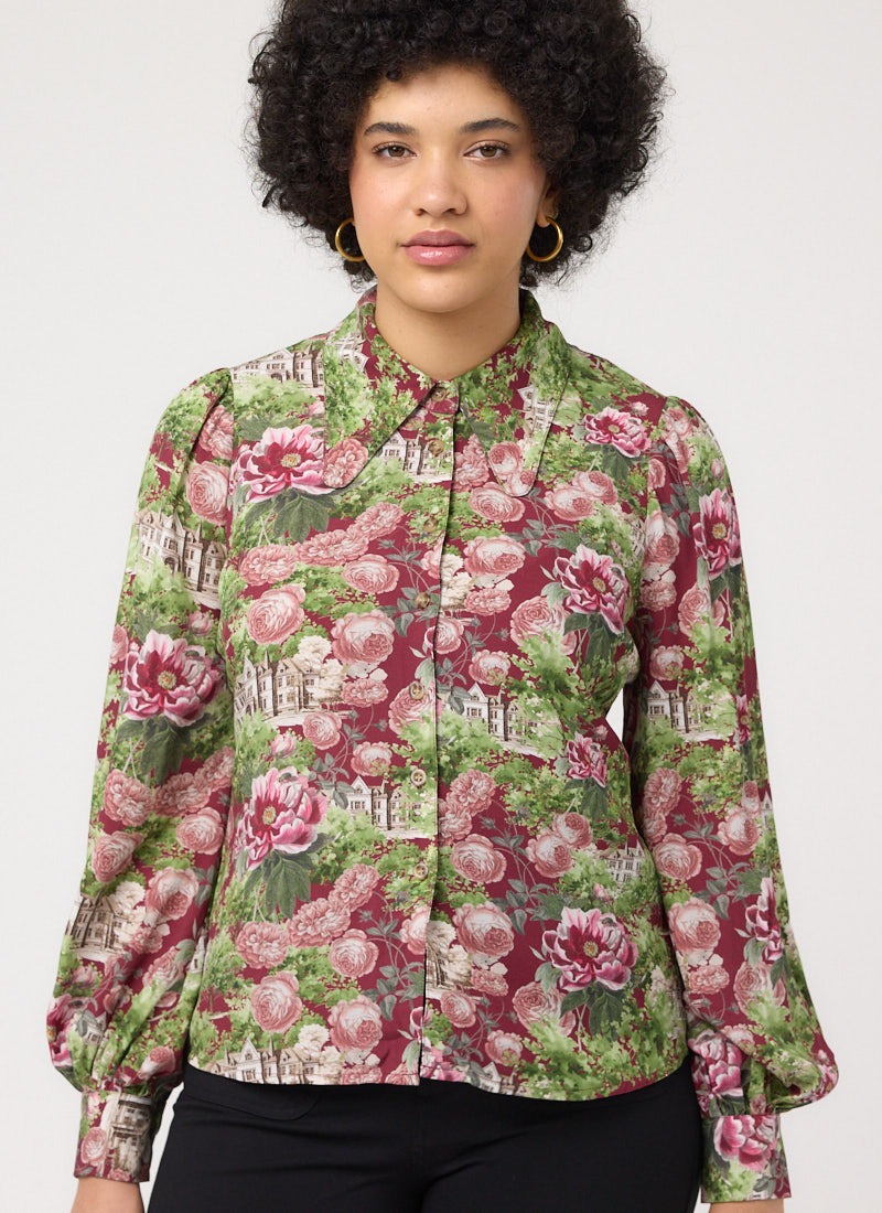 bright pattern blouses